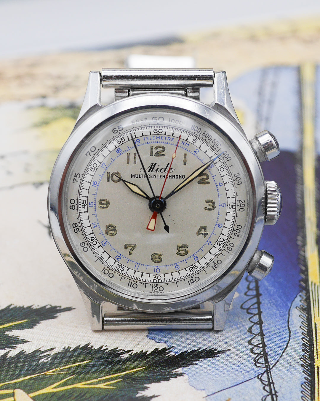 1940s Mido Multi-Centerchrono Taubert/FB Case